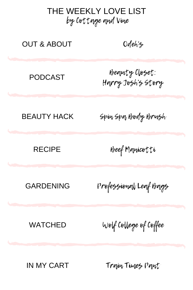 The Weekly Love List - Cottage and Vine